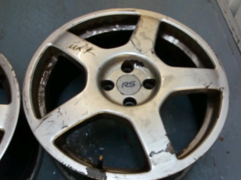 Genuine mk1 focus RS 18" alloys wheels made by oz racing 4x108 citreon ...