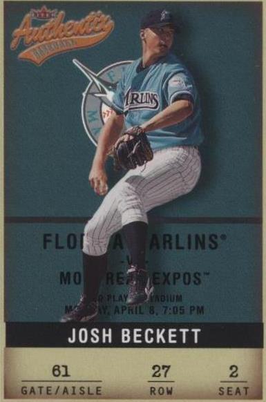 2002 Fleer Authentix - #27 Josh Beckett for sale online | eBay