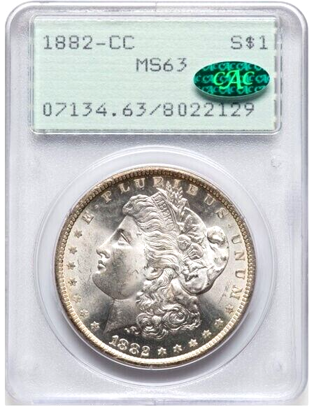1882-CC * PCGS MS63 " CAC " OGH RATTLER " Silver MORGAN Dollar $1 * Lt GOLD RimsのeBay公認海外通販｜セカイモン