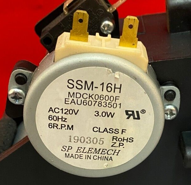Original SSM-16H MICROWAVE TURNTABLE MOTOR OEM MDCK0600F