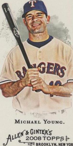 2008 Topps Allen & Ginter's - Michael Young #36 for sale online | eBay