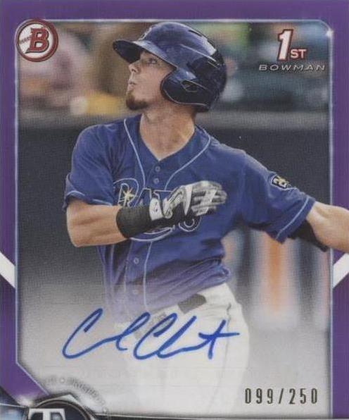 2018 Bowman - Prospect Autographs Carl Chester #PA-CC Purple /250 (AU ...