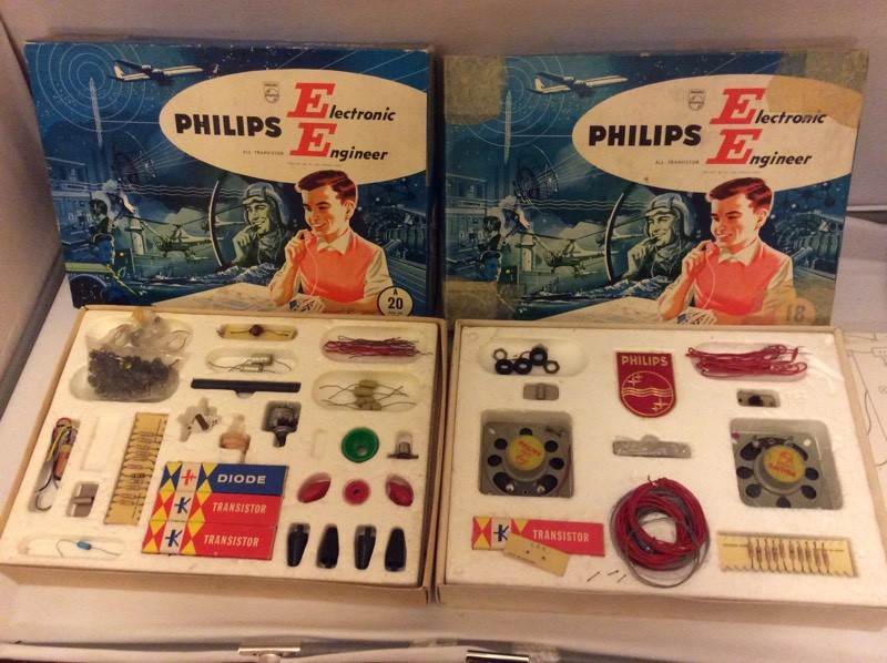 Rare Vintage1960s Philips All Transistor Electronic Engineer Kits In