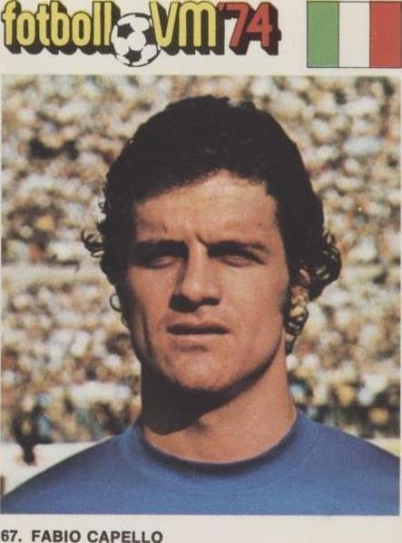 1974 Williams Forlags VM 74 - Fotboll (Sweden) #67 Fabio Capello (RC ...