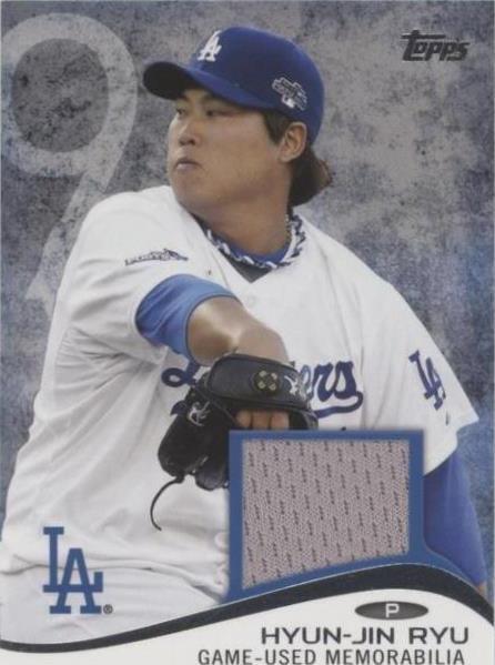 2014 Topps Mini - Relics #MR-HJR Hyun-Jin Ryu (MEM) for sale online | eBay