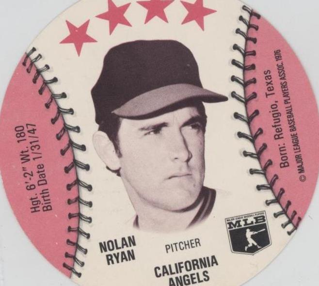 1976 MSA Discs - Orbaker's Quality Food and Ice Cream Nolan Ryan for ...