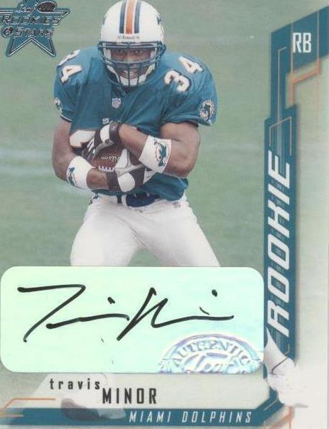 2001 Leaf Rookies & Stars - Travis Minor #224 Rookie Autographs (AU, RC ...