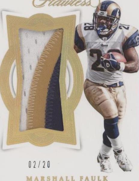 2018 Panini Flawless - Patches #PA-MF Marshall Faulk /20 (MEM) for sale ...