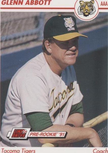 1991 Line Drive Pre-Rookie - AAA Glenn Abbott #550 for sale online | eBay