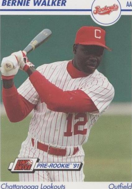 1991 Line Drive Pre-Rookie - AA Bernie Walker #173 (RC) for sale online ...