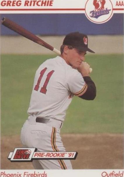 1991 Line Drive Pre-Rookie - AAA #391 Gregg Ritchie (RC) for sale ...