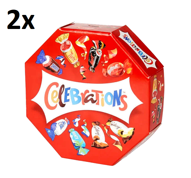 2x Boxes Celebrations Mix Mars Twix Bounty Milky Way Galaxy 2x Boxes Celebrations Mix Mars Twix Bounty Milky Way Galaxy