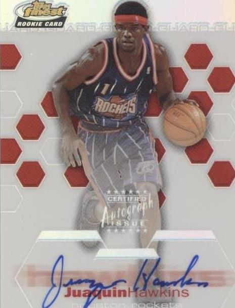 2002-03 Topps Finest - Rookie Autograph Refractor #101 Juaquin Hawkins ...