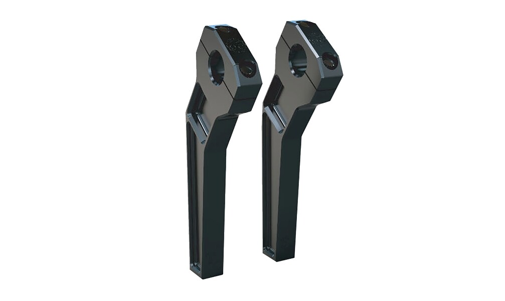 Todds Cycle - TD-R22-08B - 1-1/8in. Pullback Handlebar Riser Kit, 8in. Rise - Black for sale ...