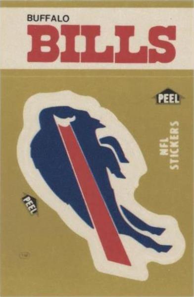 1983 Fleer Teams in Action - Team Schedule Stickers Logo Buffalo Bills ...