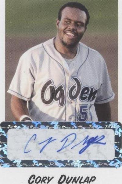 2004 Just Minors Just Rookies - Cory Dunlap #23 Autographs (AU, RC) for ...