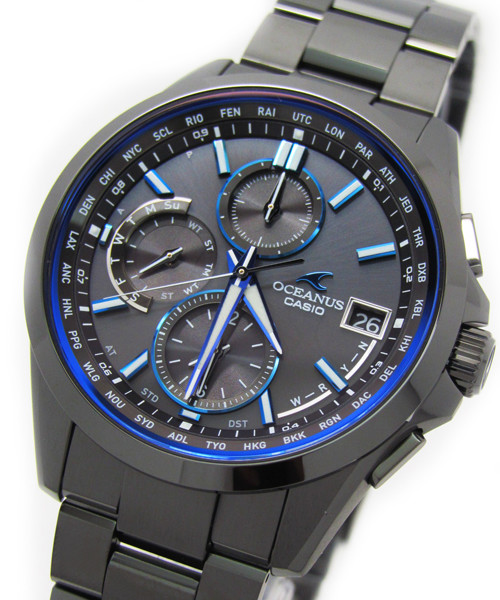 Pre-owned Casio Oceanus Ocw-t2600b-1ajf Classic Radio Solar Men Watch Japan Ocw-t2600b-1a | ModeSens