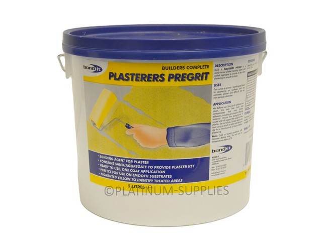 BOND IT PLASTERERS PREGRIT BONDING AGENT 5 LITRE YELLOW GRIPCOAT 5L ...