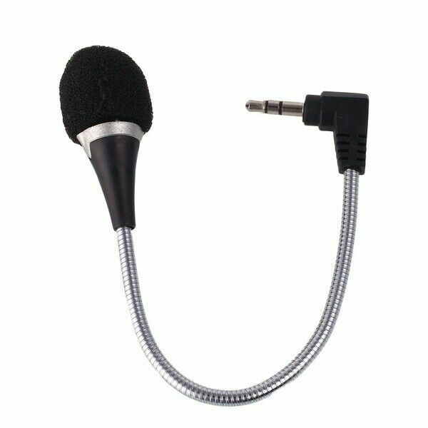 3.5mm Flexible Mini Microphone Mic for Laptop Notebook PC Podcast Skype ...