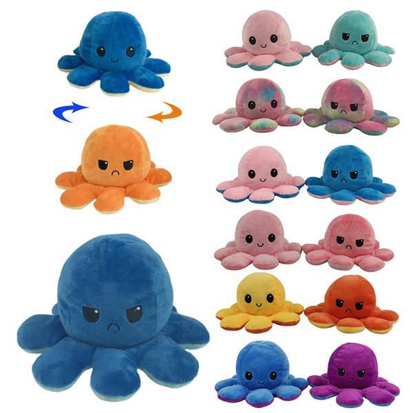 Wende-Oktopus Octopus Plüschtier Doppelseitiges