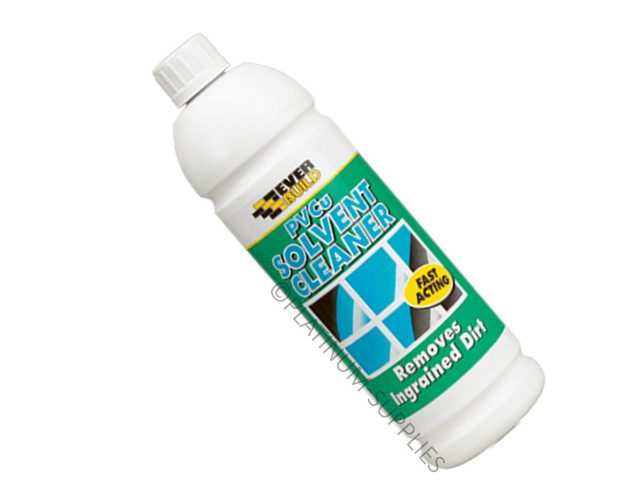 PVCu SOLVENT CLEANER 1 LITRE REMOVE DIRT MARK FRAMES TRIM AND CLADDING ...