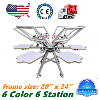 Screen Printing - 6 Color 4 Station