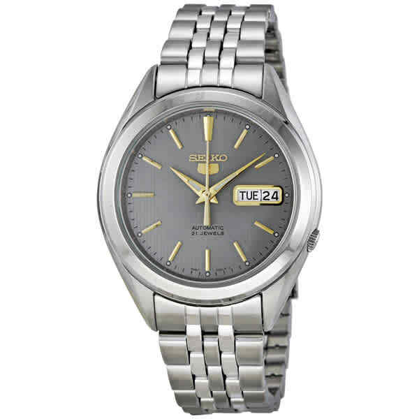 Seiko 5 Automatic Grey Dial Stainless Steel Men Watch SNKL19