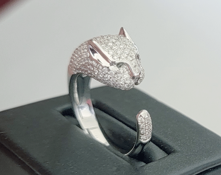 Authentic ANITA KO Panther 18K White Gold Diamond Ring MSRP Authentic ANITA KO Panther 18K White Gold Diamond Ring MSRP