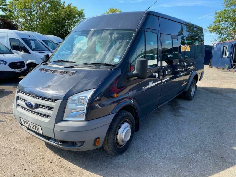 2014 14REG FORD TRANSIT 430 MINIBUS 17 SEATER GREY FINANCE AVAILABLE ...