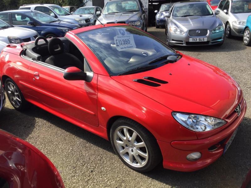 55 reg Peugeot 206 CC 1.6HDi 110 Coupe Cabriolet Sport Diesel Bright ...