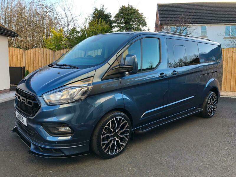2020/20 FORD TRANSIT CUSTOM RS EDITION AUTO LWB CREW VAN DOUBLE CAB "NO ...