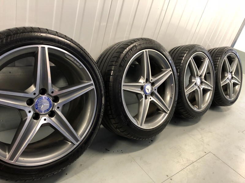 GENUINE MERCEDES-BENZ C CLASS W205 AMG 18"INCH 5 SPOKE ALLOY WHEELS ...