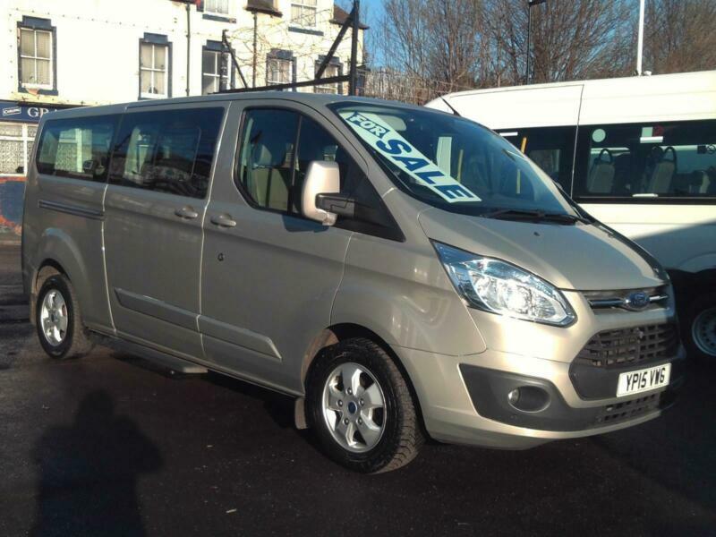 FORD TRANSIT TOURNEO CUSTOM TITANIUM 9 SEAT MINIBUS FULL LEATHER AIR ...