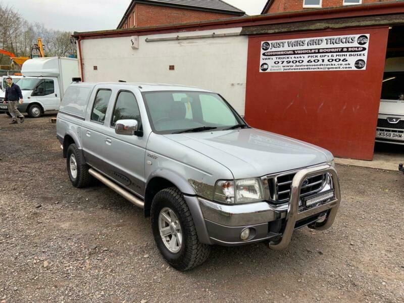 2006 (06) FORD RANGER 2.5TD XLT THUNDER CREW CAB PICK UP + CANOPY + A/C ...
