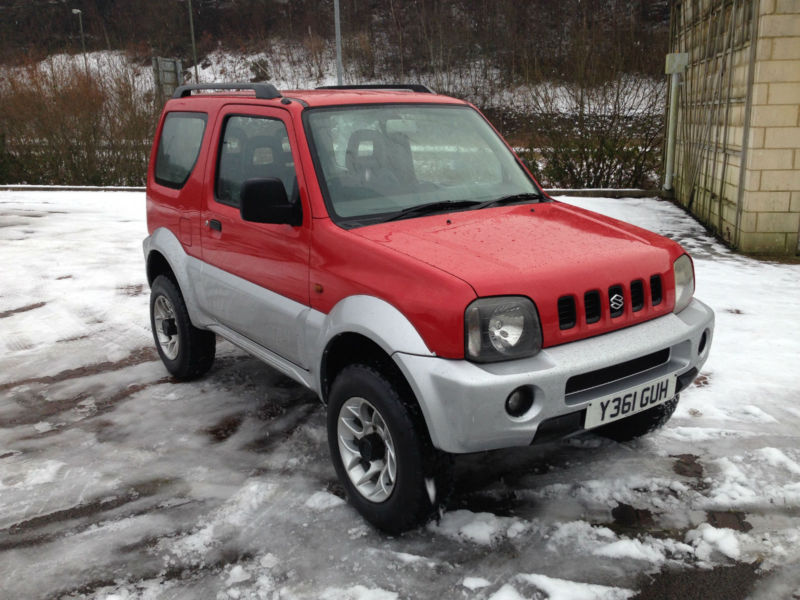 2001 Lifted Suzuki Jimny 1.3 LX 3 Door 4x4 Red Over Silver | in ...