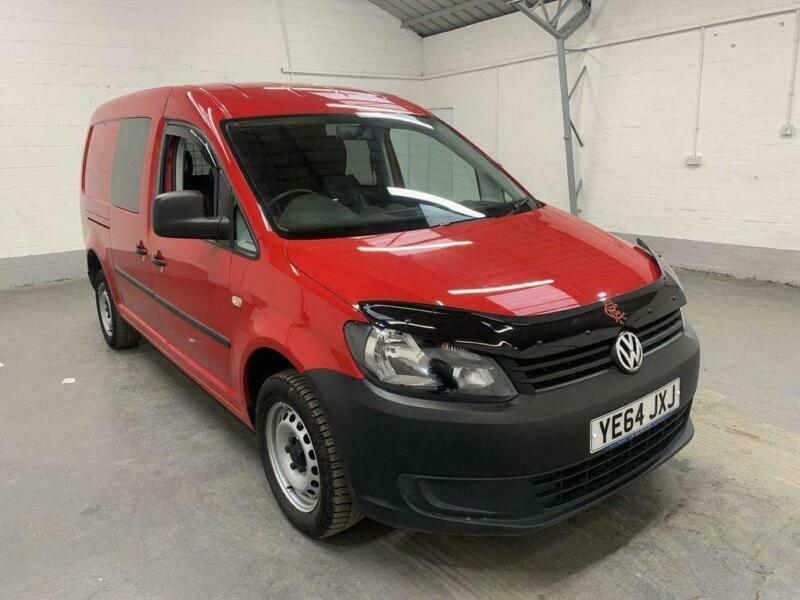 RED VOLKSWAGEN CADDY MAXI 1.6 C20 TDI KOMBI DIESEL *BUY TODAY FROM £260 ...