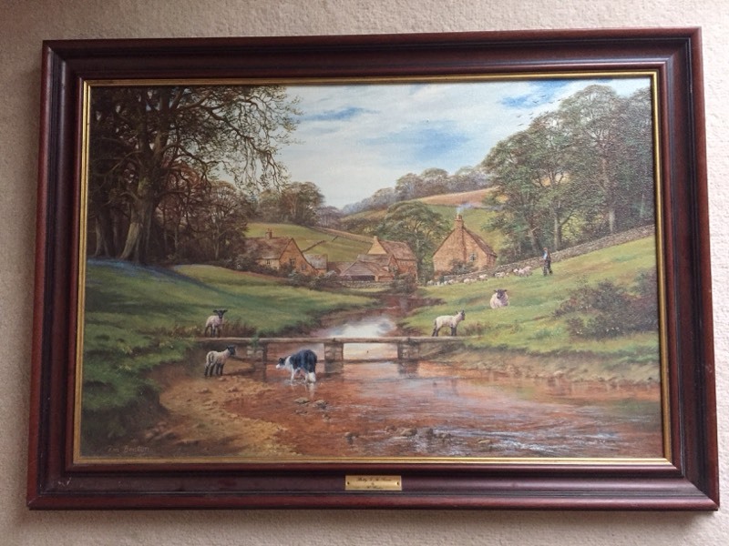 Boarder Collie Painting - 'Bobby To The Rescue' By artist Ron Beaton ...