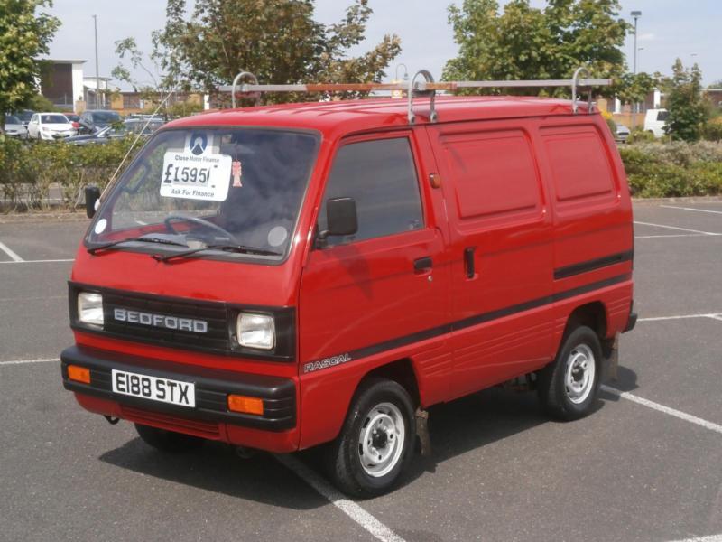 1988 E BEDFORD RASCAL 970cc PETROL PANEL VAN RED CLASSIC IDEAL FOR ...