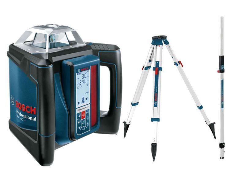 Bosch Rotationslaserset GRL 500 H + LR 50 (06159940EE) for sale online ...