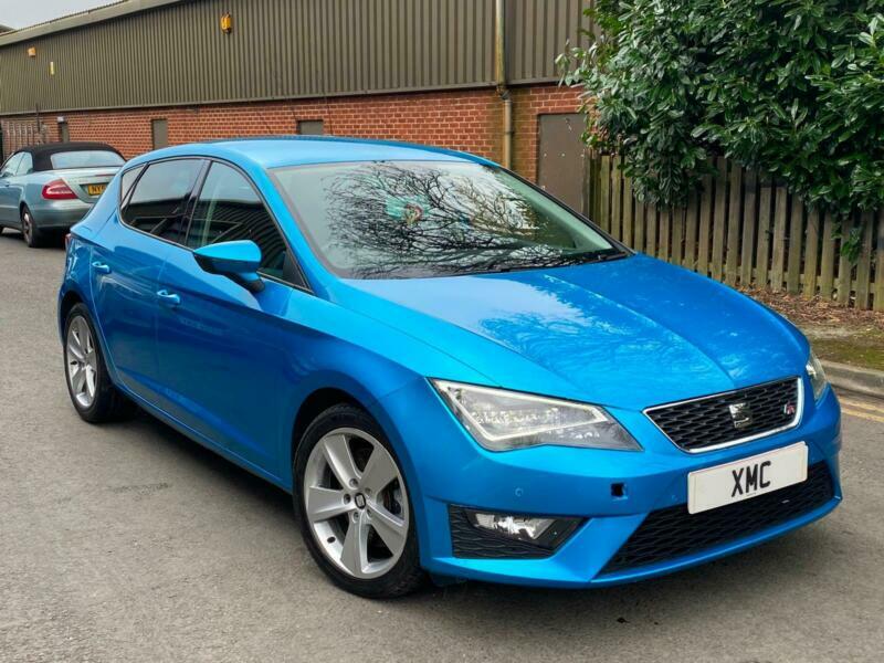 2017 SEAT LEON 2.0 TDI 184BHP FR TECH PACK BLUE 5 DOOR LOW MILEAGE TOP ...