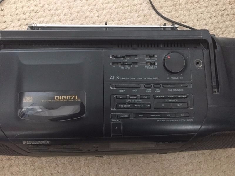 Panasonic RX-DT5 Getto blaster / boombox / portable stereo with remote ...