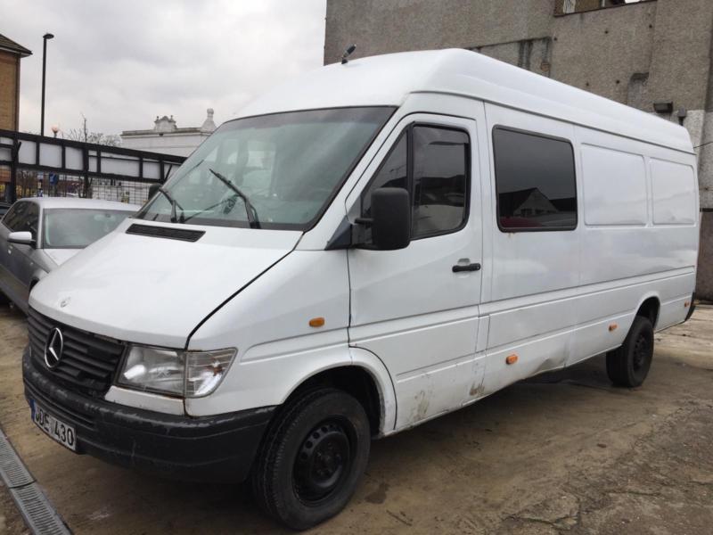 LEFT HAND DRIVE Mercedes-Benz 312D sprinter extra long WHEEL BASE ...