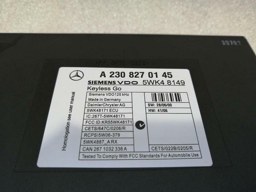 MERCEDES SL R230 Keyless Go module A2308270145 Keyless Go Steuergerät