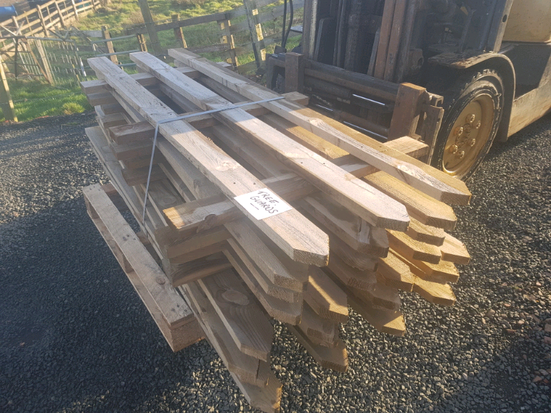 New wooden tree guards for two trees farm livestock tractor | in ...