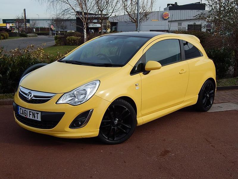 Vauxhall Corsa 1.2 Limited Edition 3 door (yellow) 2012 | in Parkgate ...
