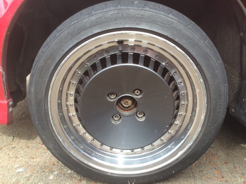 JBW OS4 4x100 15x7 Schmidt TH Line split replica alloy wheels 195/45 ...