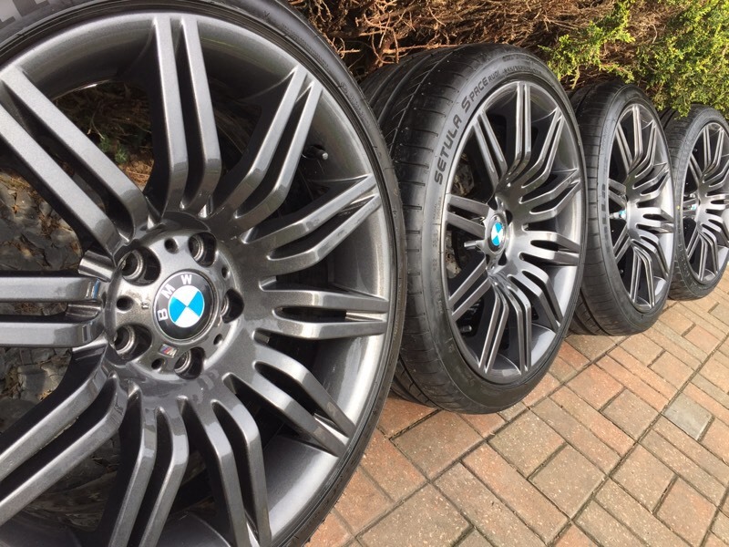 GENUINE BMW SPIDER 19" M SPORT ALLOY WHEELS AND TYRES 5 6 Series E60 ...