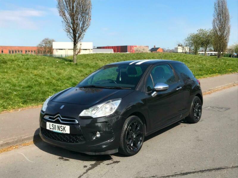 2011 11 CITROEN DS3 BLACK EDITION 1.6 VTI + + 67K + + ABSOLUTE BARGAIN ...