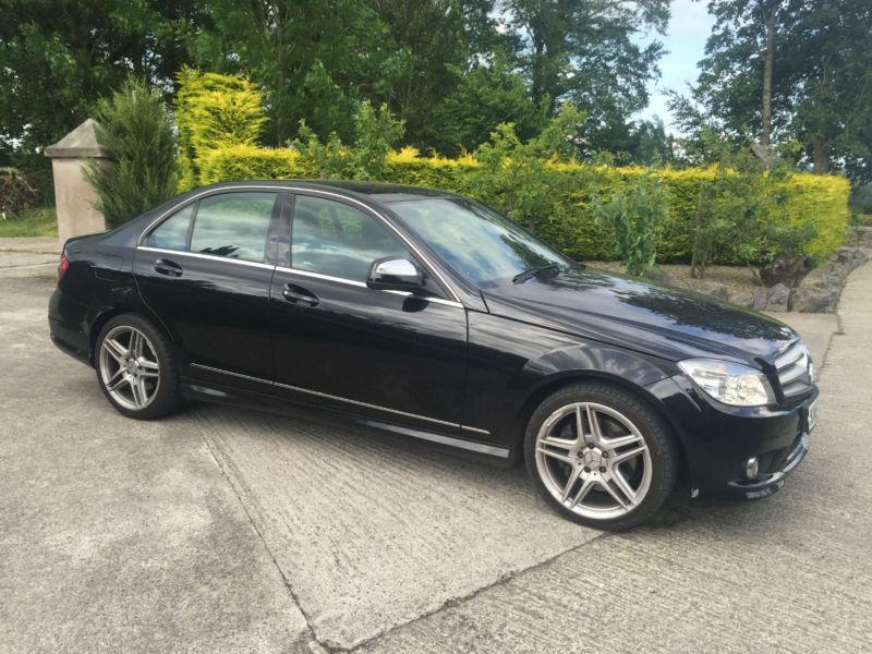 2008 Mercedes C320 CDI AMG Sport - Auto - Black Leather - MOT MAY 16 ...