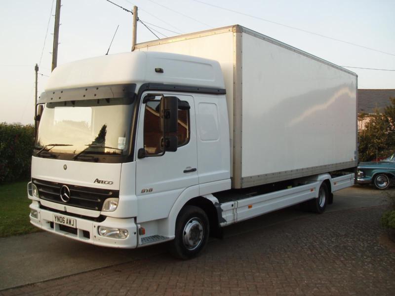 2006 MERCEDES 818 ATEGO 20 FT BOX LORRY SLEEPER CAB 1000 KG TAILIFT ...